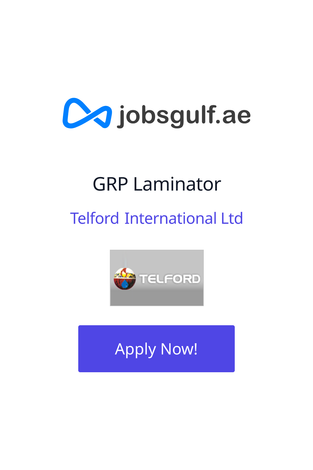 GRP Laminator at Telford International Ltd in Abu Dhabi - 2 - 6 years ...