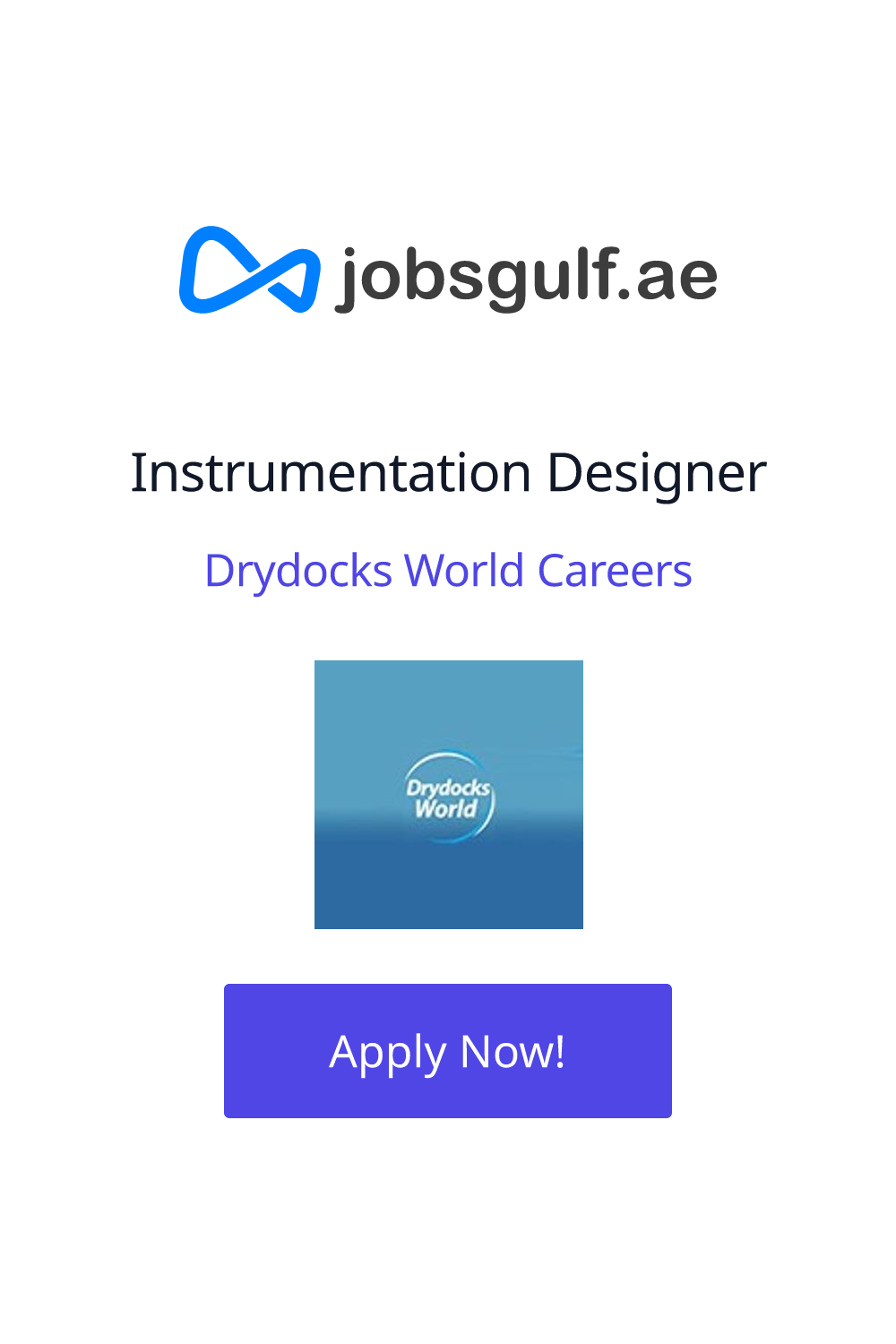 Instrumentation Designer at Drydocks World Careers in Dubai - 1 - 6 ...